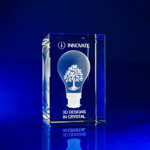 Rectangle Crystal Awards | 3D Engarved Crystal Awards | Laser Crystal
